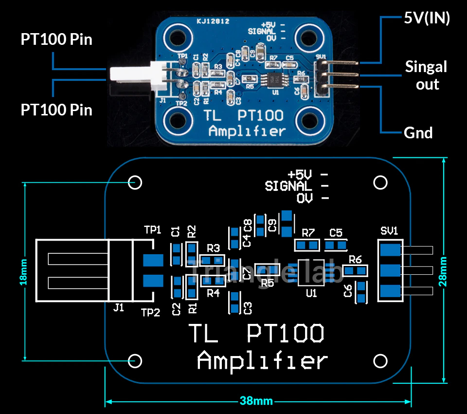 Trianglelab PT100 Amplifier Board :: Hotend.eu
